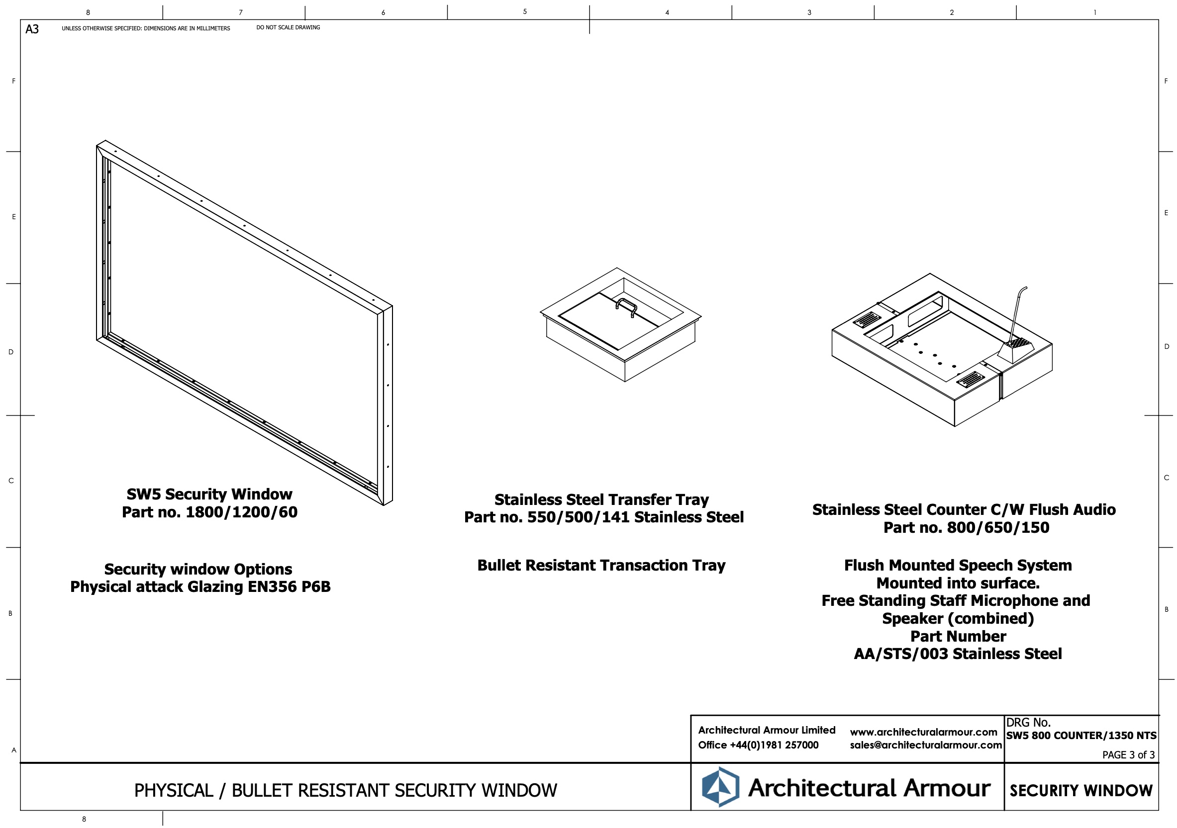 Architectural Armour | SW5 Transaction Window